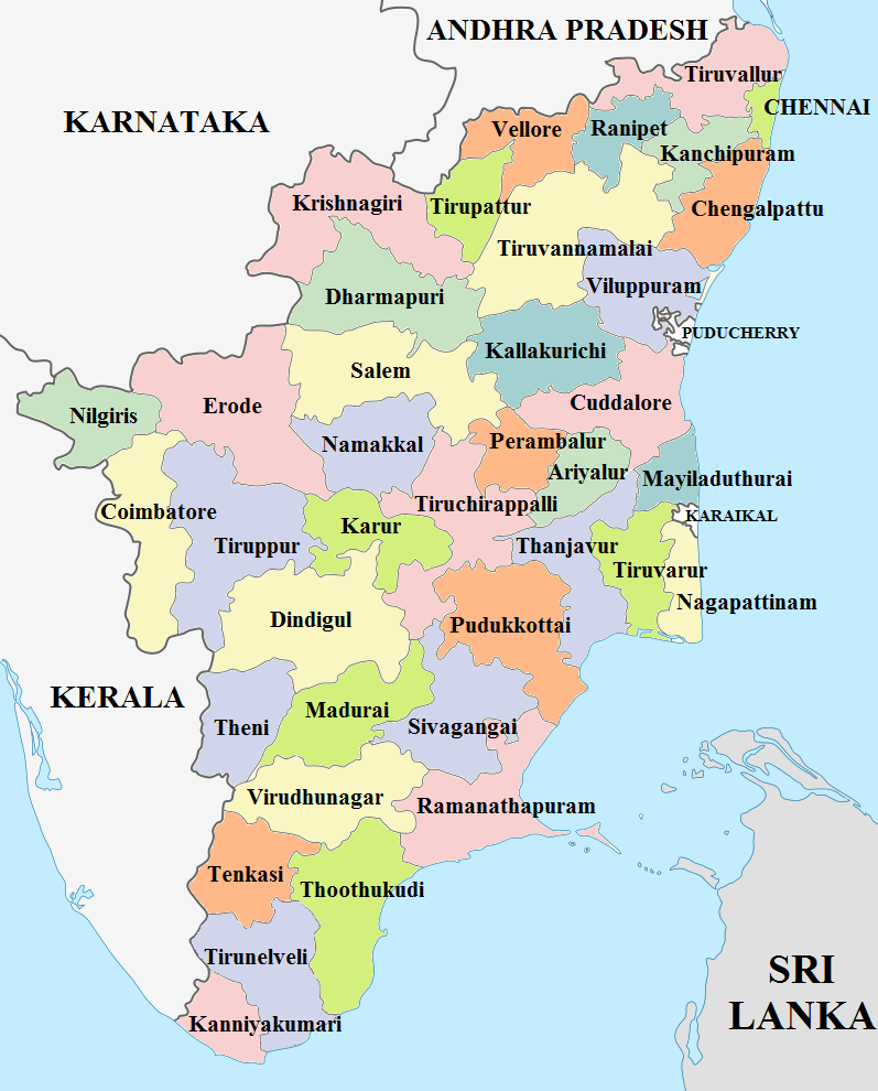 Temples map and temples by district – TN Temples Project